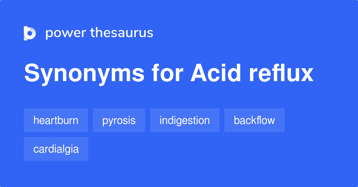 ACID REFLUX Synonyms: 240 Similar Words & Phrases
