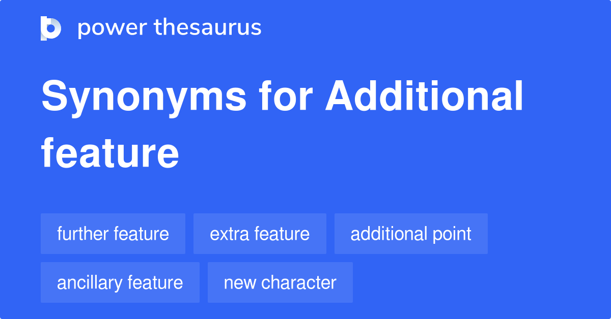 ADDITIONAL FEATURE Synonyms: 131 Similar Words & Phrases