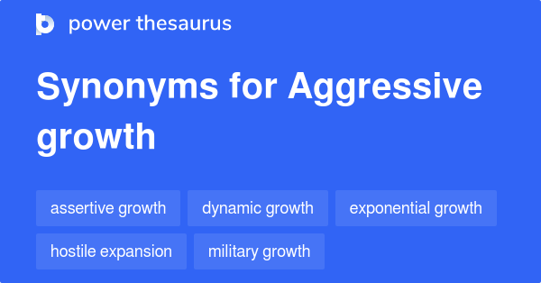 AGGRESSIVE GROWTH Synonyms: 77 Similar Words & Phrases