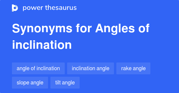 Angles Of Inclination synonyms - 33 Words and Phrases for Angles Of ...