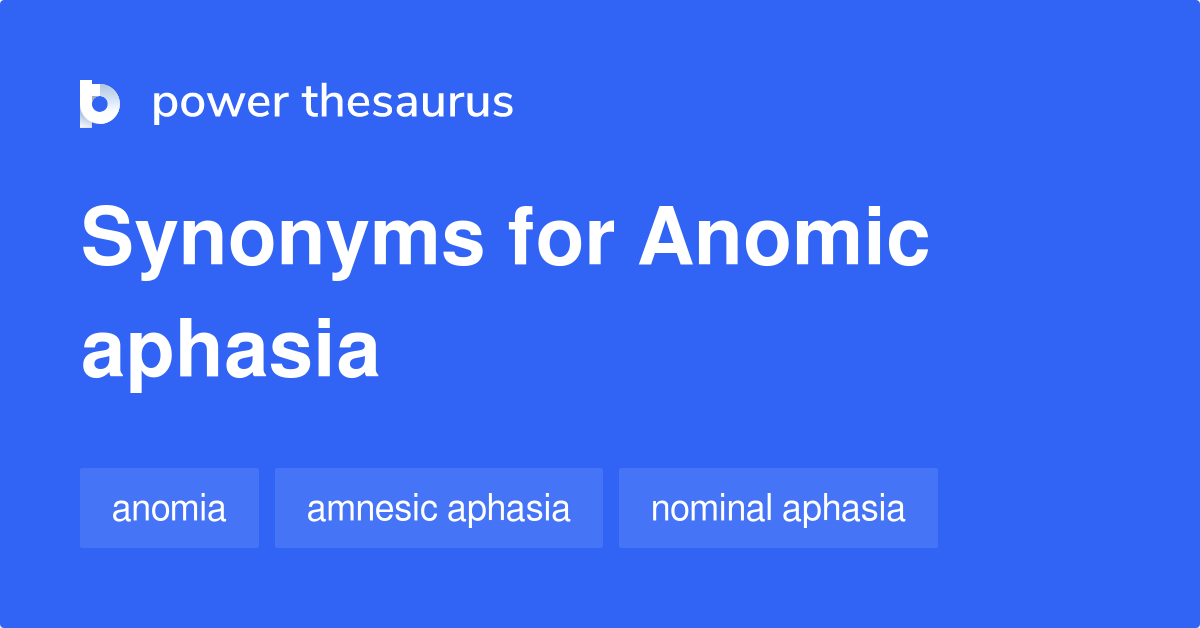 Anomic Aphasia