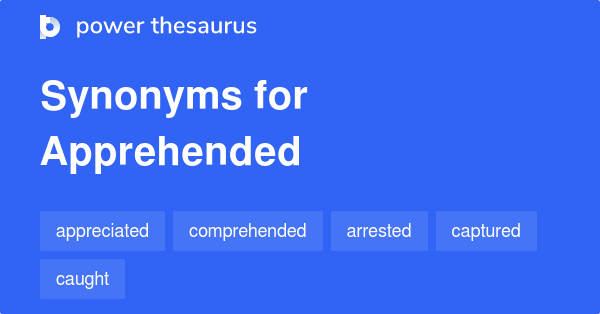 APPREHENDED Synonyms: 1 000 Similar Words & Phrases
