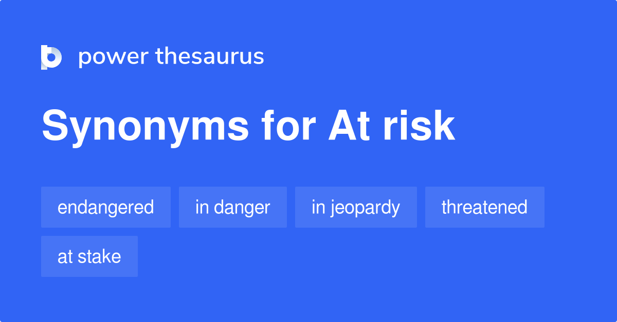 AT RISK Synonyms: 478 Similar Words & Phrases