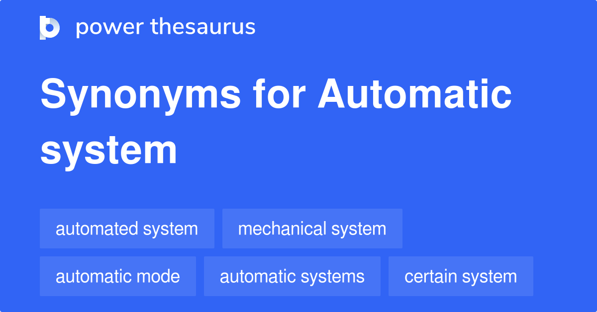 Automatically Synonym