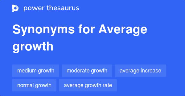 Average Growth synonyms - 59 Words and Phrases for Average Growth
