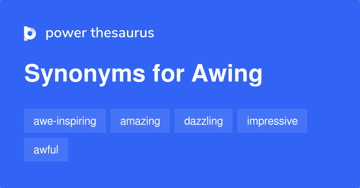 AWING Synonyms: 271 Similar Words & Phrases