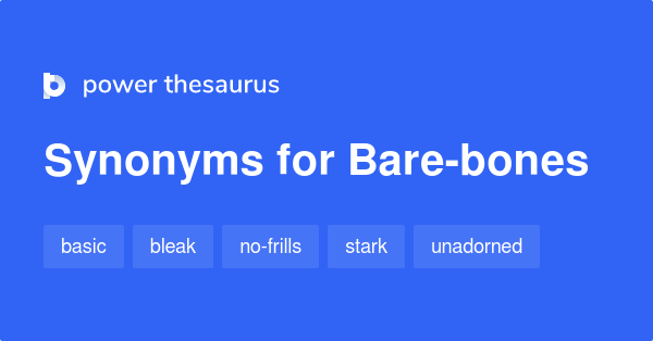 BARE-BONES Synonyms: 127 Similar Words & Phrases