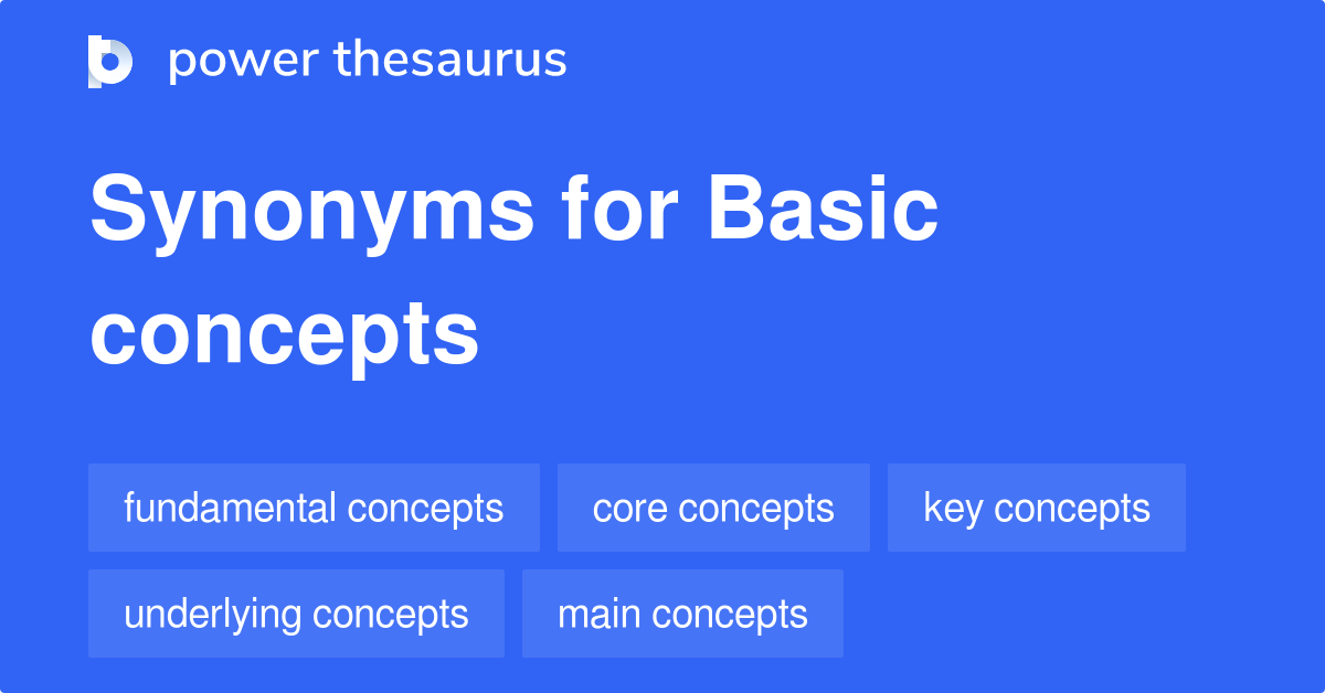 BASIC CONCEPTS Synonyms: 246 Similar Words & Phrases