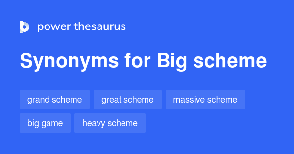 Big Scheme synonyms - 20 Words and Phrases for Big Scheme