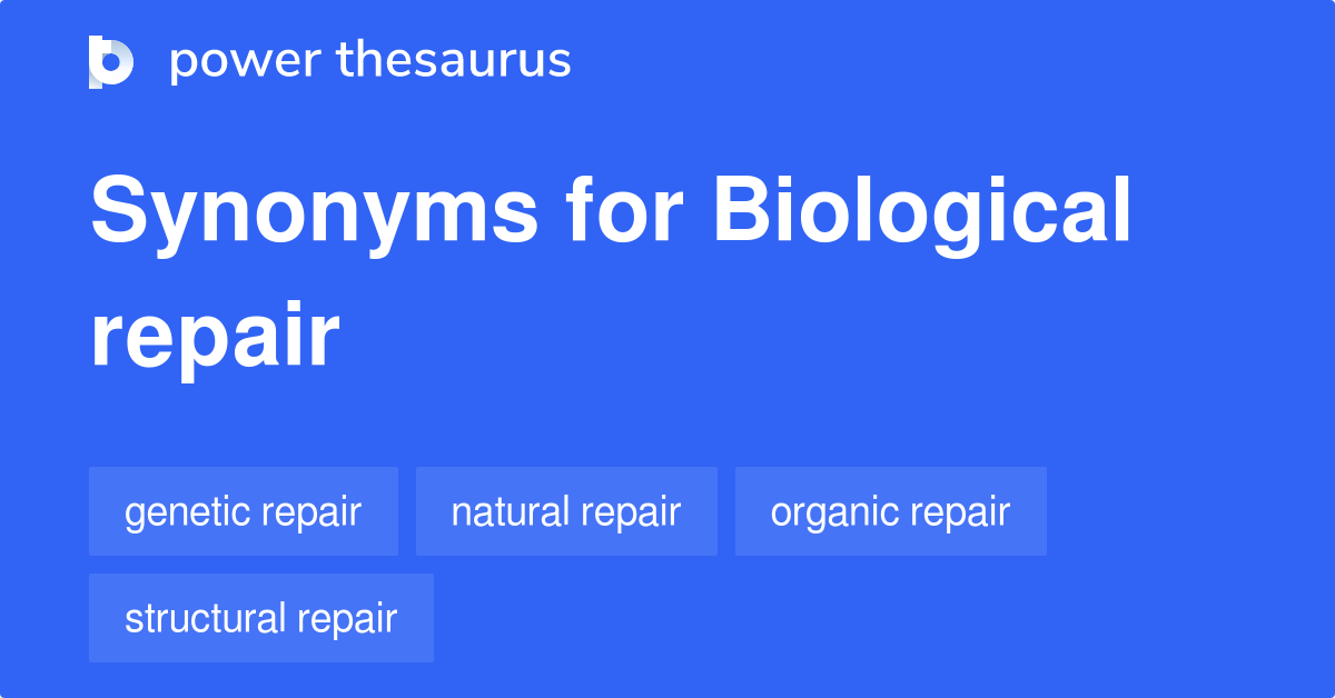 10 BIOLOGICAL REPAIR Synonyms