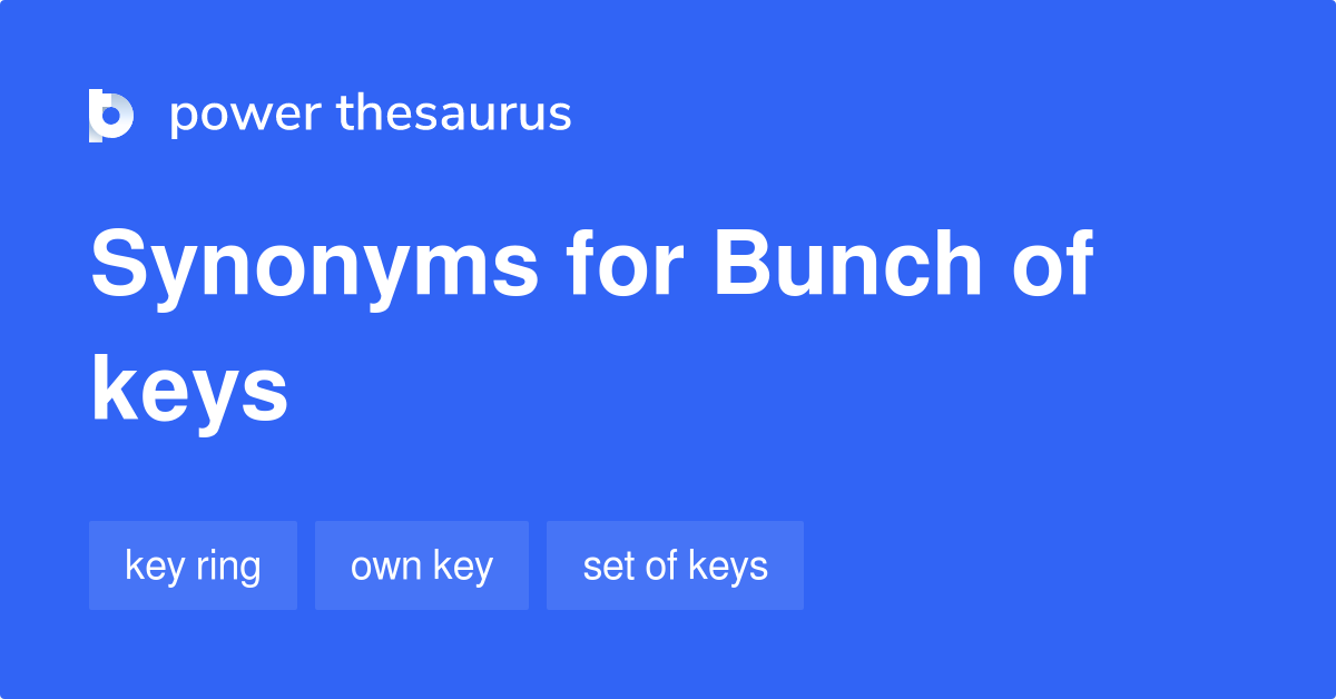 BUNCH OF KEYS Synonyms: 23 Similar Words & Phrases