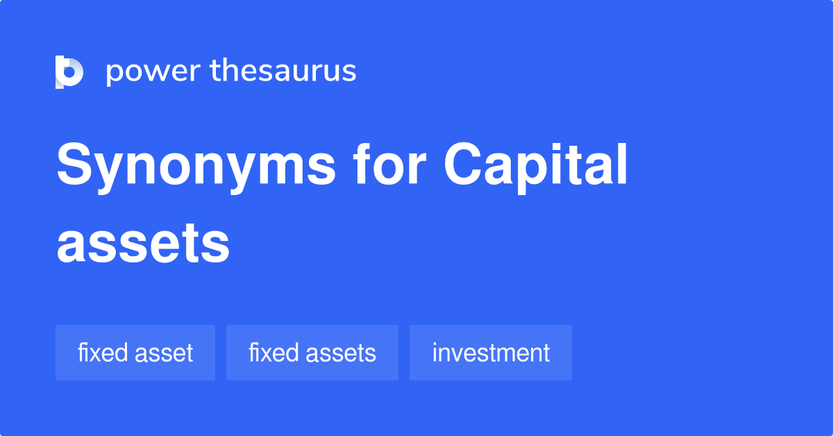 CAPITAL ASSETS Synonyms: 203 Similar Words & Phrases