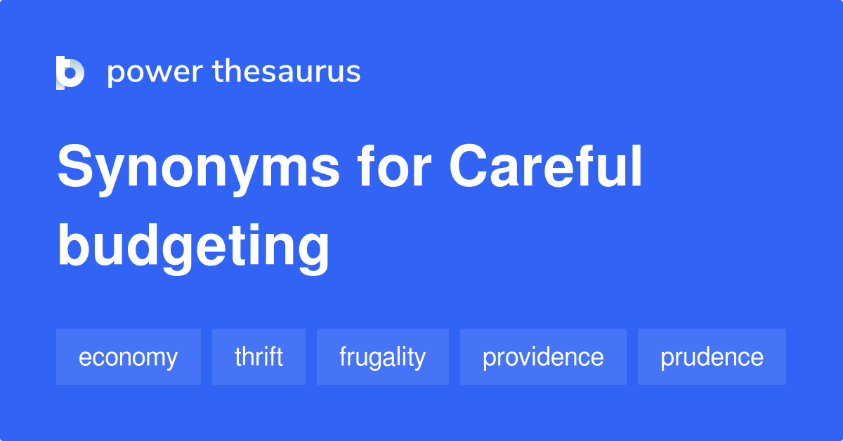 Careful Budgeting synonyms - 102 Words and Phrases for Careful Budgeting