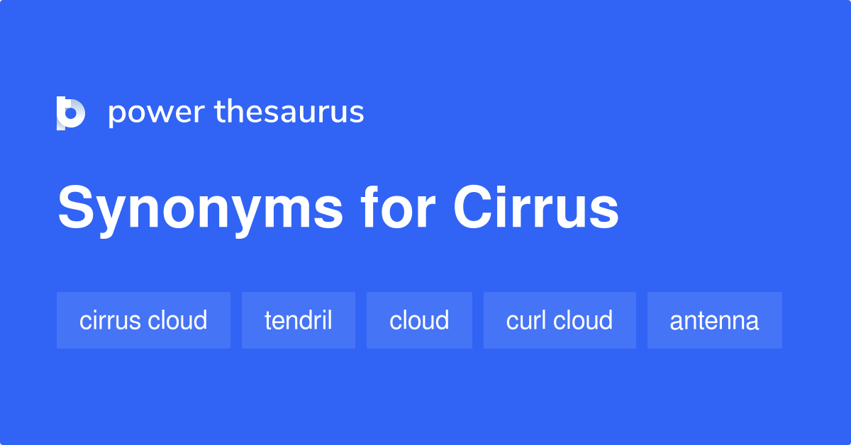 CIRRUS Synonyms: 209 Similar Words & Phrases