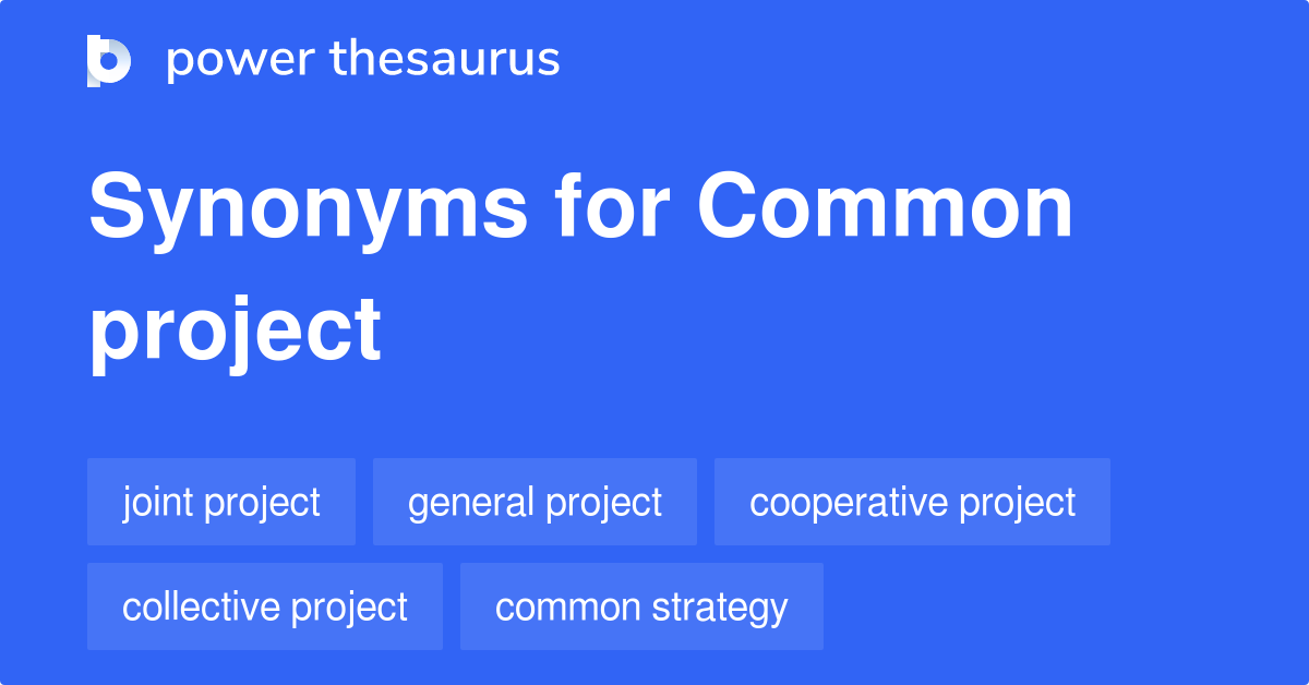 Common Project synonyms - 44 Words and Phrases for Common Project