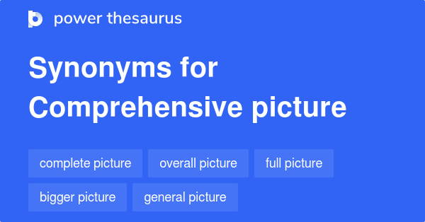 COMPREHENSIVE PICTURE Synonyms: 266 Similar Words & Phrases