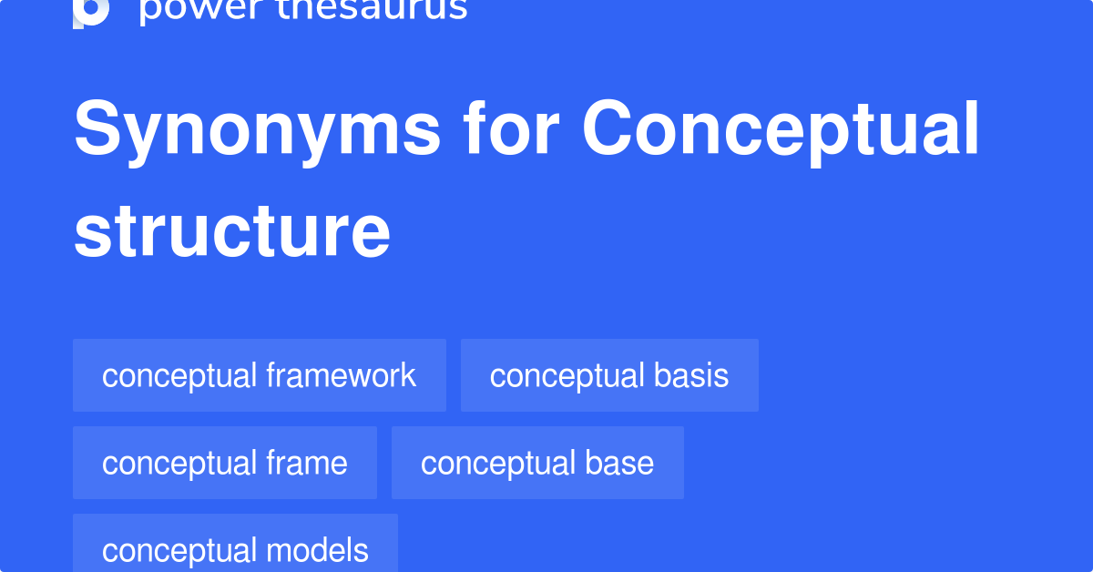 CONCEPTUAL STRUCTURE Synonyms: 77 Similar Phrases