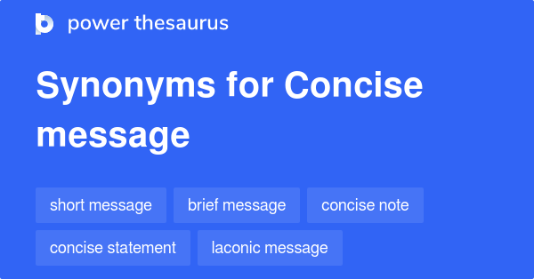 Concise Message