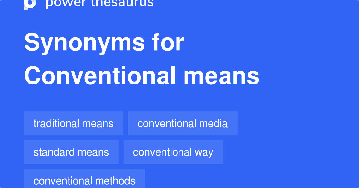 Conventional Synonym