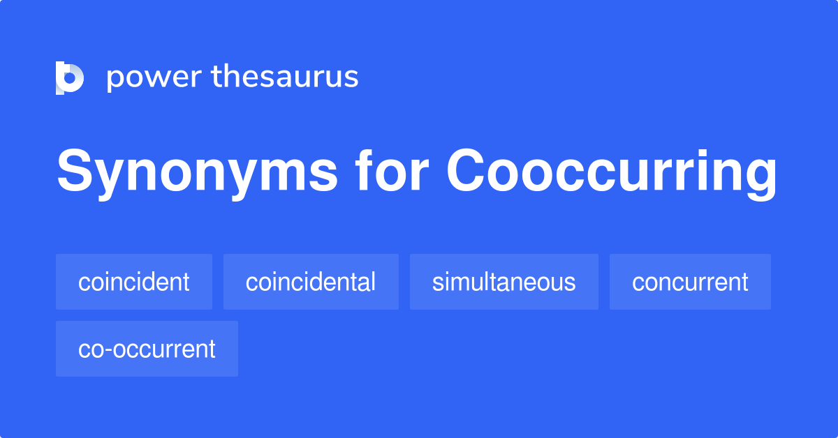 COOCCURRING Synonyms: 15 Similar Words