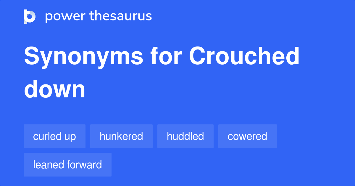 CROUCHED DOWN Synonyms: 220 Similar Words & Phrases