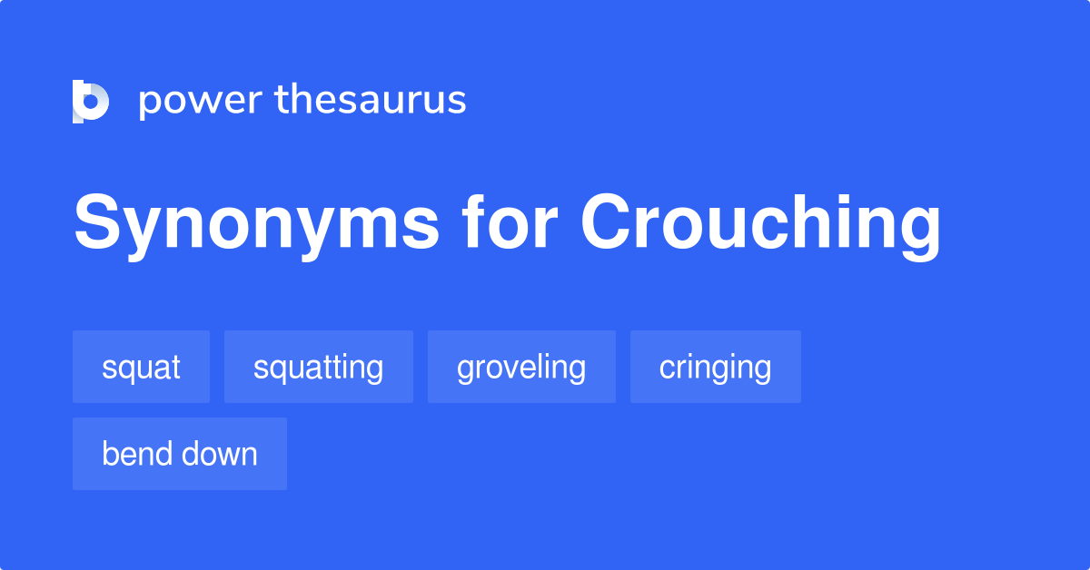Crouching synonyms - 330 Words and Phrases for Crouching