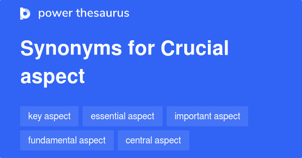CRUCIAL ASPECT Synonyms: 234 Similar Words & Phrases