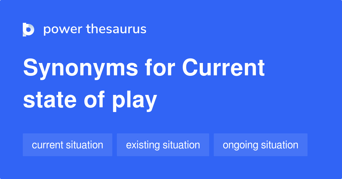 Current State Of Play synonyms - 78 Words and Phrases for Current State ...