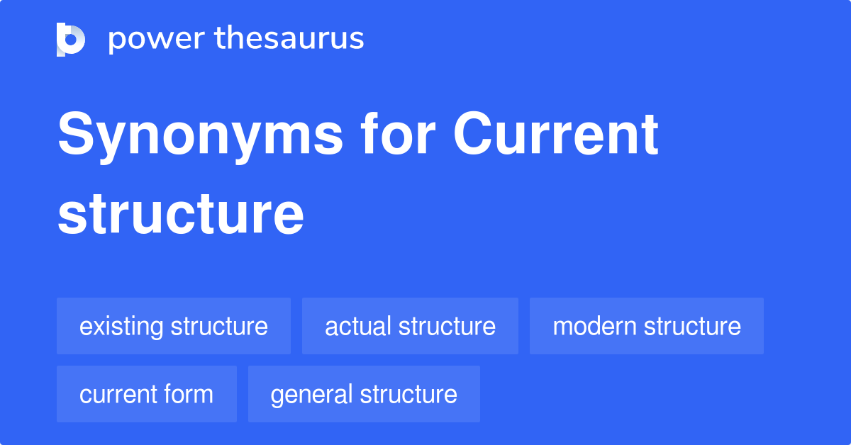 CURRENT STRUCTURE Synonyms: 106 Similar Phrases