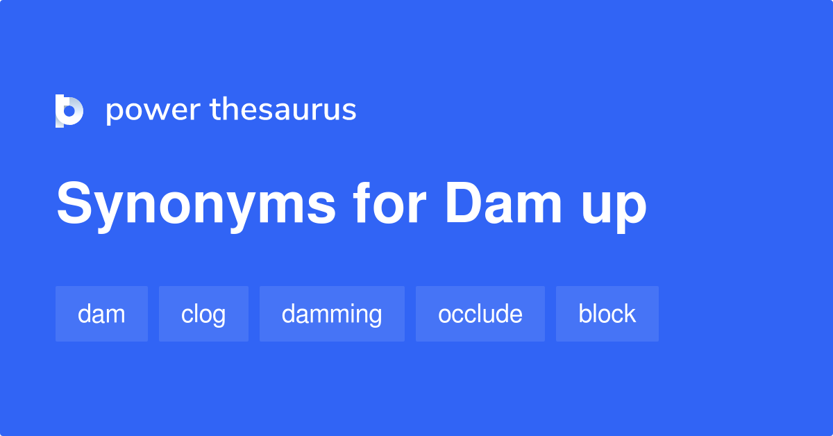 Dam Up synonyms - 117 Words and Phrases for Dam Up