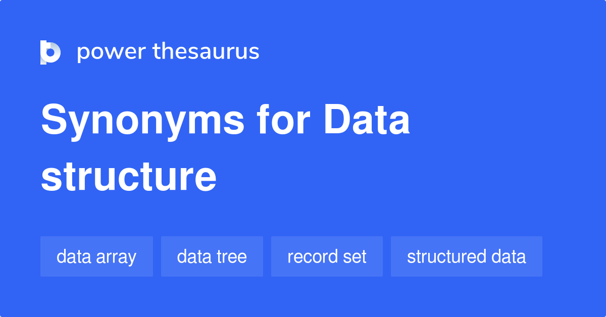 DATA STRUCTURE Synonyms: 286 Similar Words & Phrases