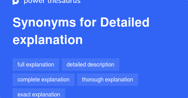 DETAILED EXPLANATION Synonyms: 419 Similar Words & Phrases