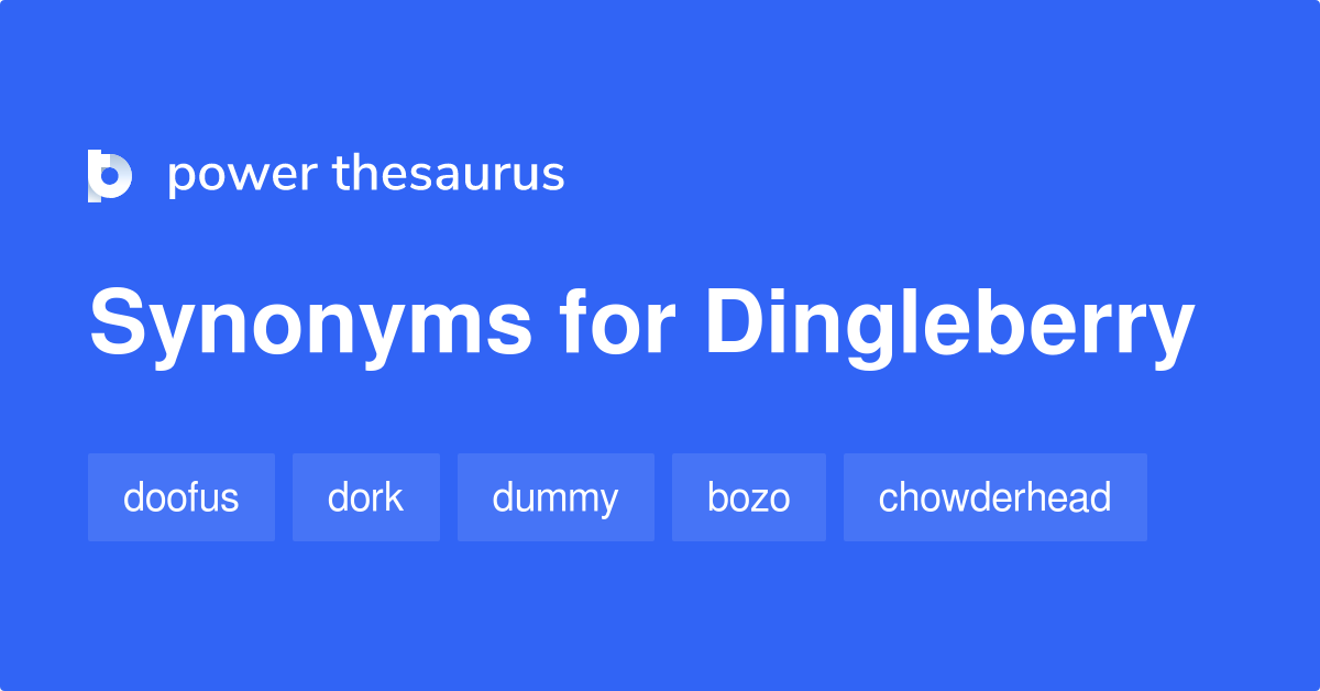 DINGLEBERRY Synonyms: 358 Similar Words & Phrases
