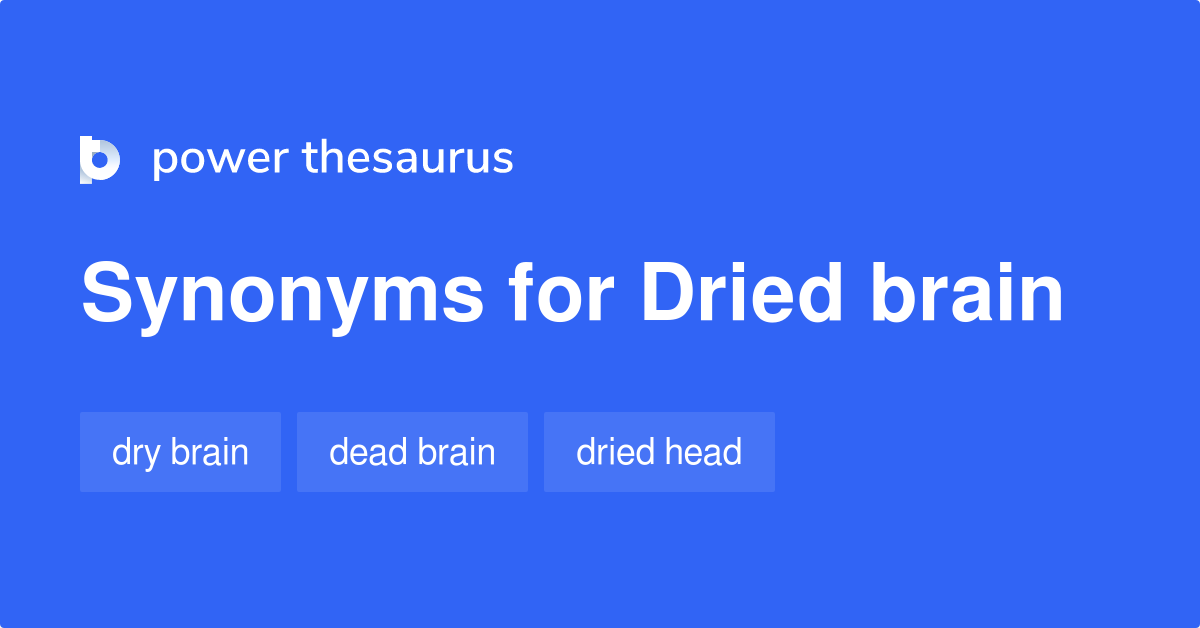 Dried Brain synonyms - 10 Words and Phrases for Dried Brain