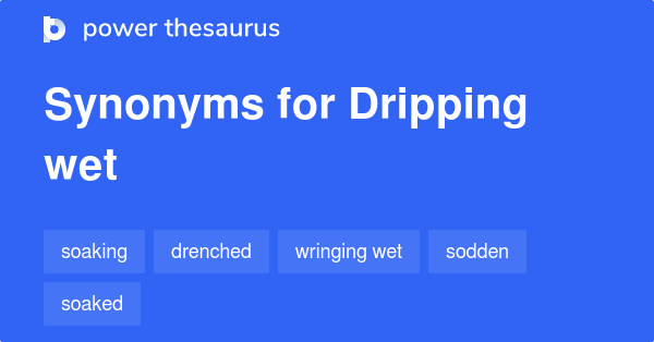 DRIPPING WET Synonyms: 129 Similar Words & Phrases