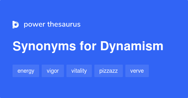 DYNAMISM Synonyms: 801 Similar Words & Phrases