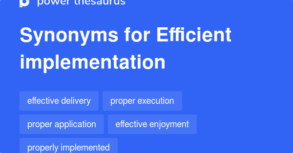 Implementation Synonym
