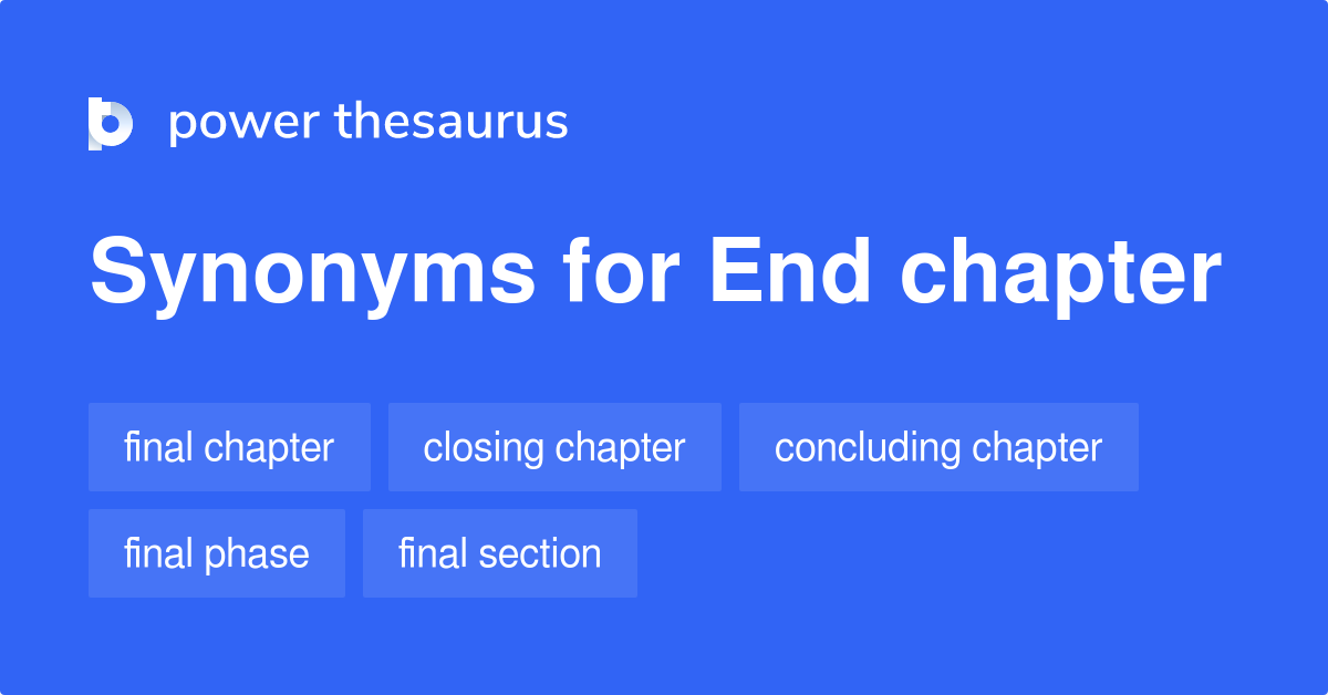 261 END CHAPTER Synonyms