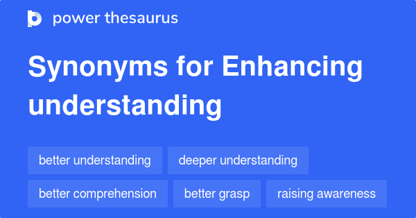 ENHANCING UNDERSTANDING Synonyms: 177 Similar Phrases
