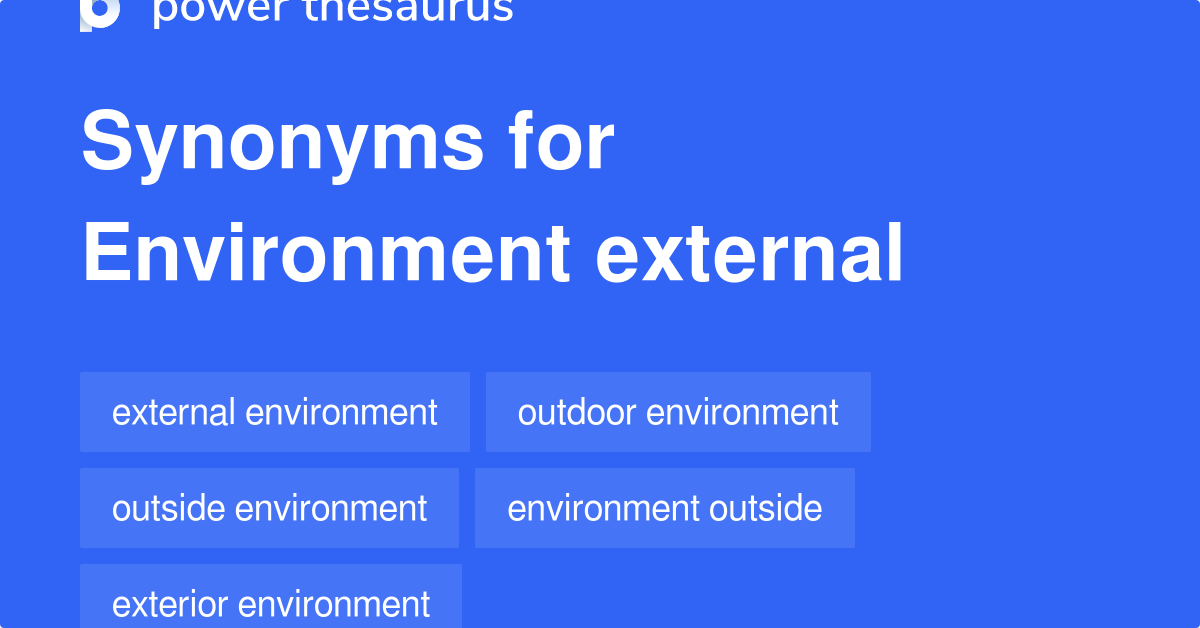 43 ENVIRONMENT EXTERNAL Synonyms