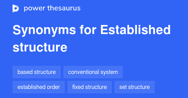 Established Structure synonyms - 13 Words and Phrases for Established ...