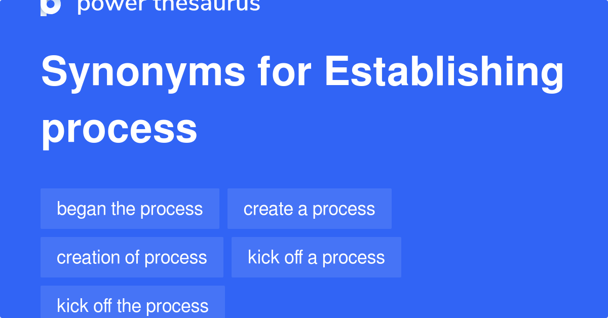 Establishing Process synonyms - 104 Words and Phrases for Establishing ...