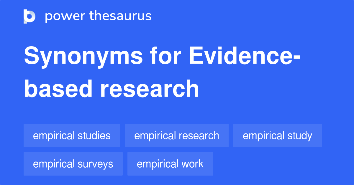82 EVIDENCE-BASED RESEARCH Synonyms