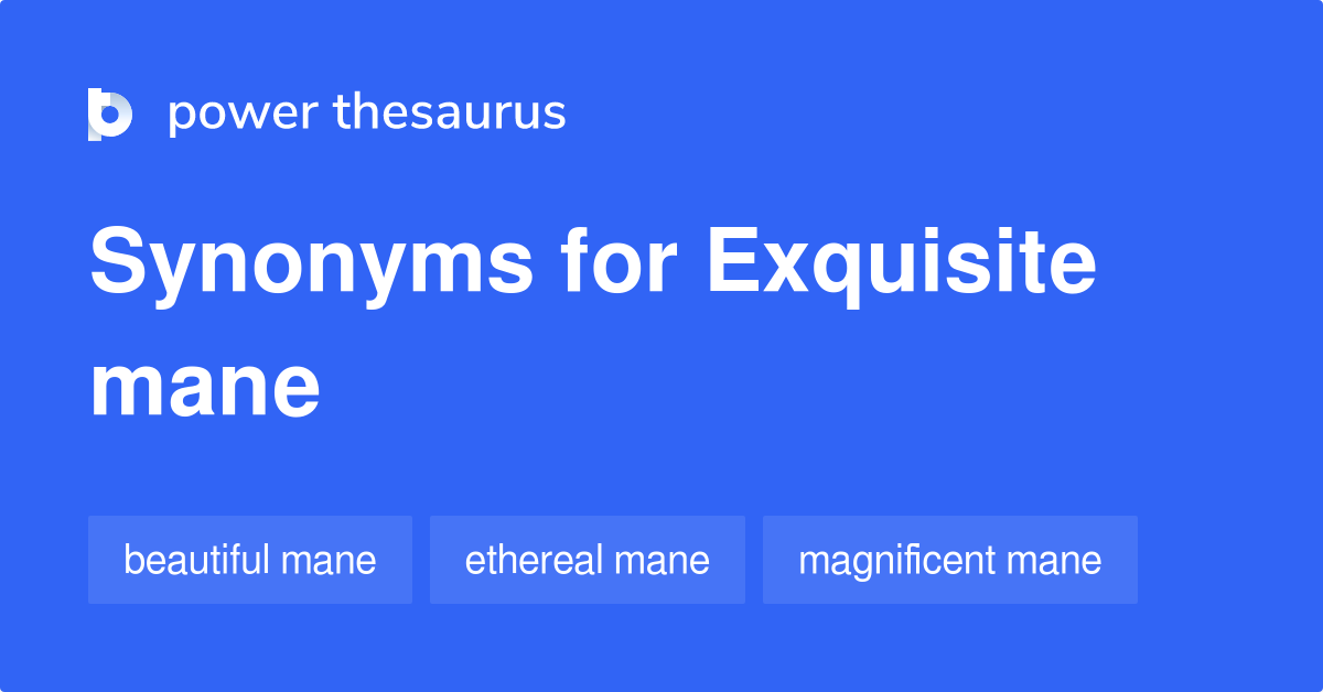 Exquisite Mane synonyms - 4 Words and Phrases for Exquisite Mane