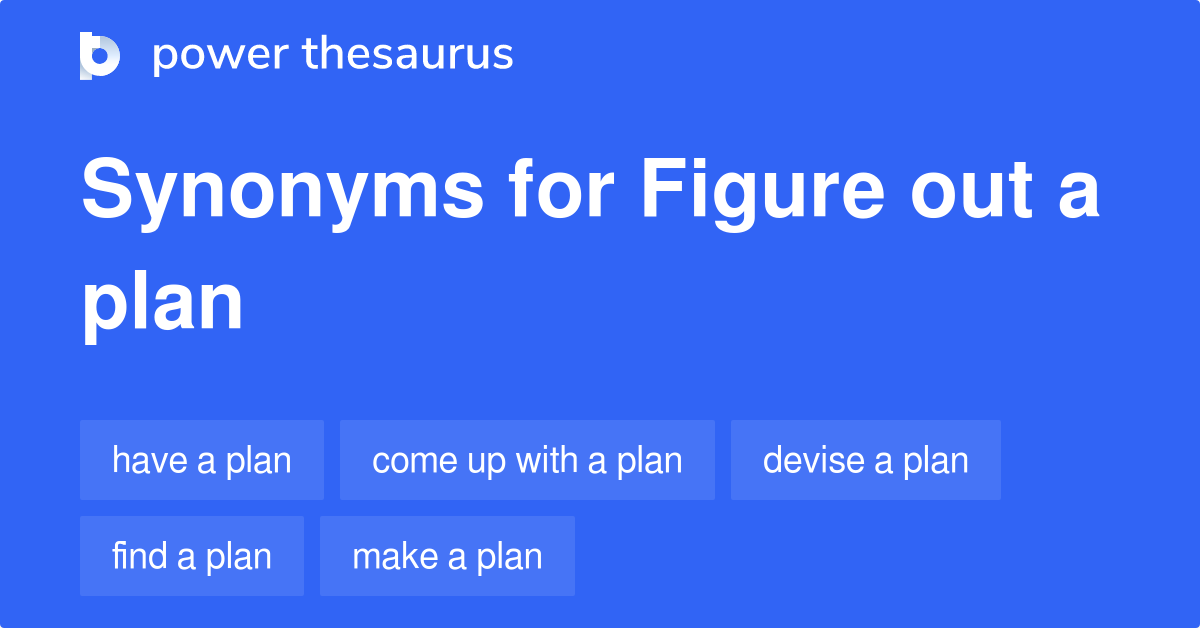 FIGURE OUT A PLAN Synonyms: 156 Similar Phrases