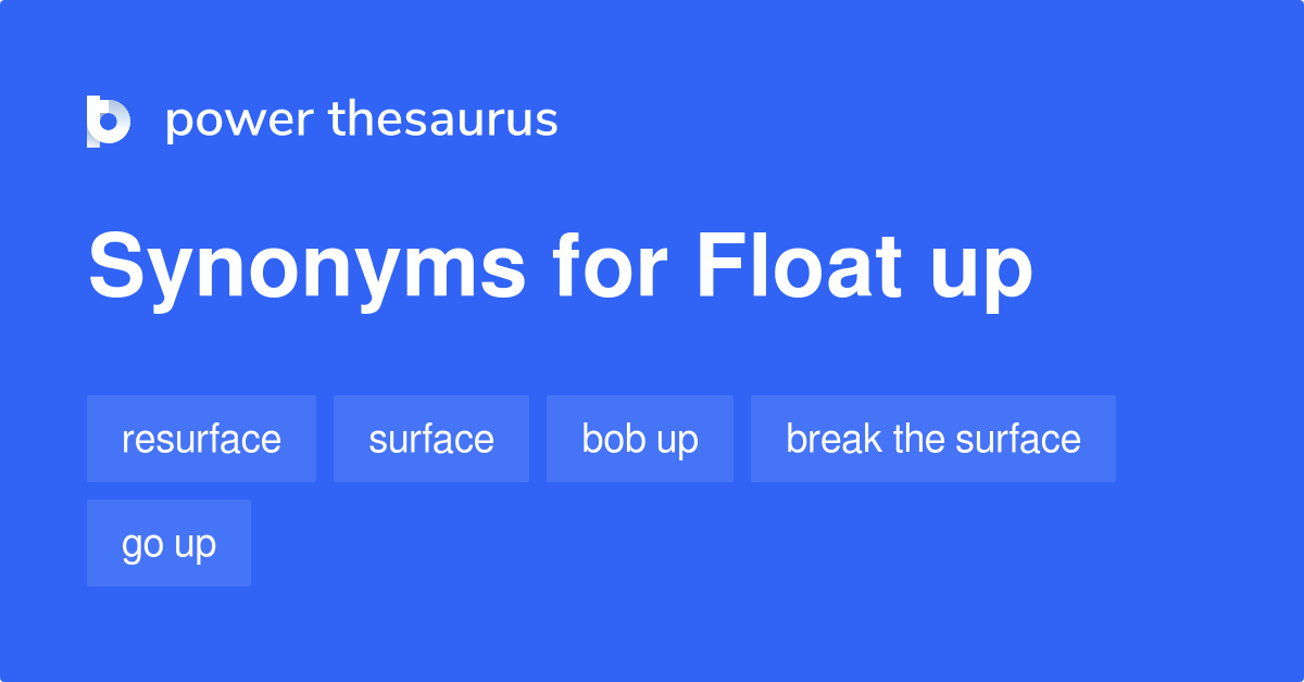 FLOAT UP Synonyms: 80 Similar Words & Phrases