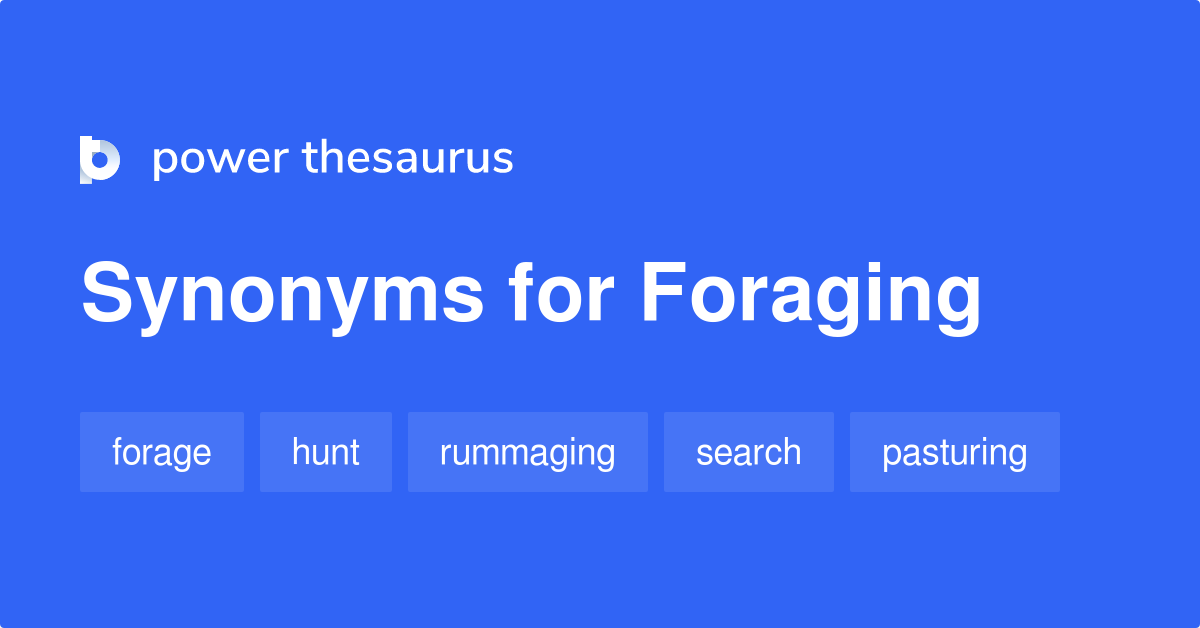 FORAGING Synonyms: 356 Similar Words & Phrases