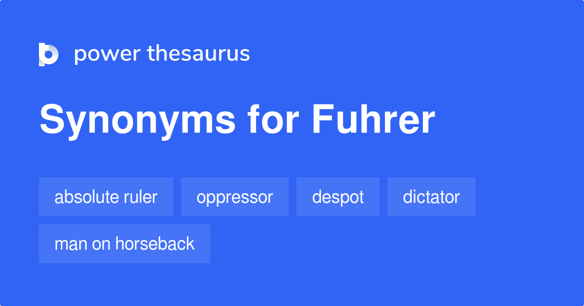 83 FUHRER Synonyms