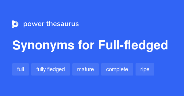 FULL-FLEDGED Synonyms: 124 Similar Words & Phrases