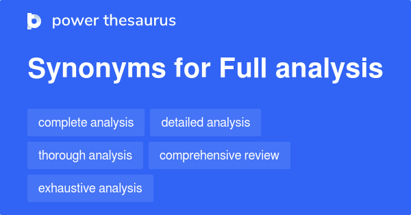 FULL ANALYSIS Synonyms: 243 Similar Phrases